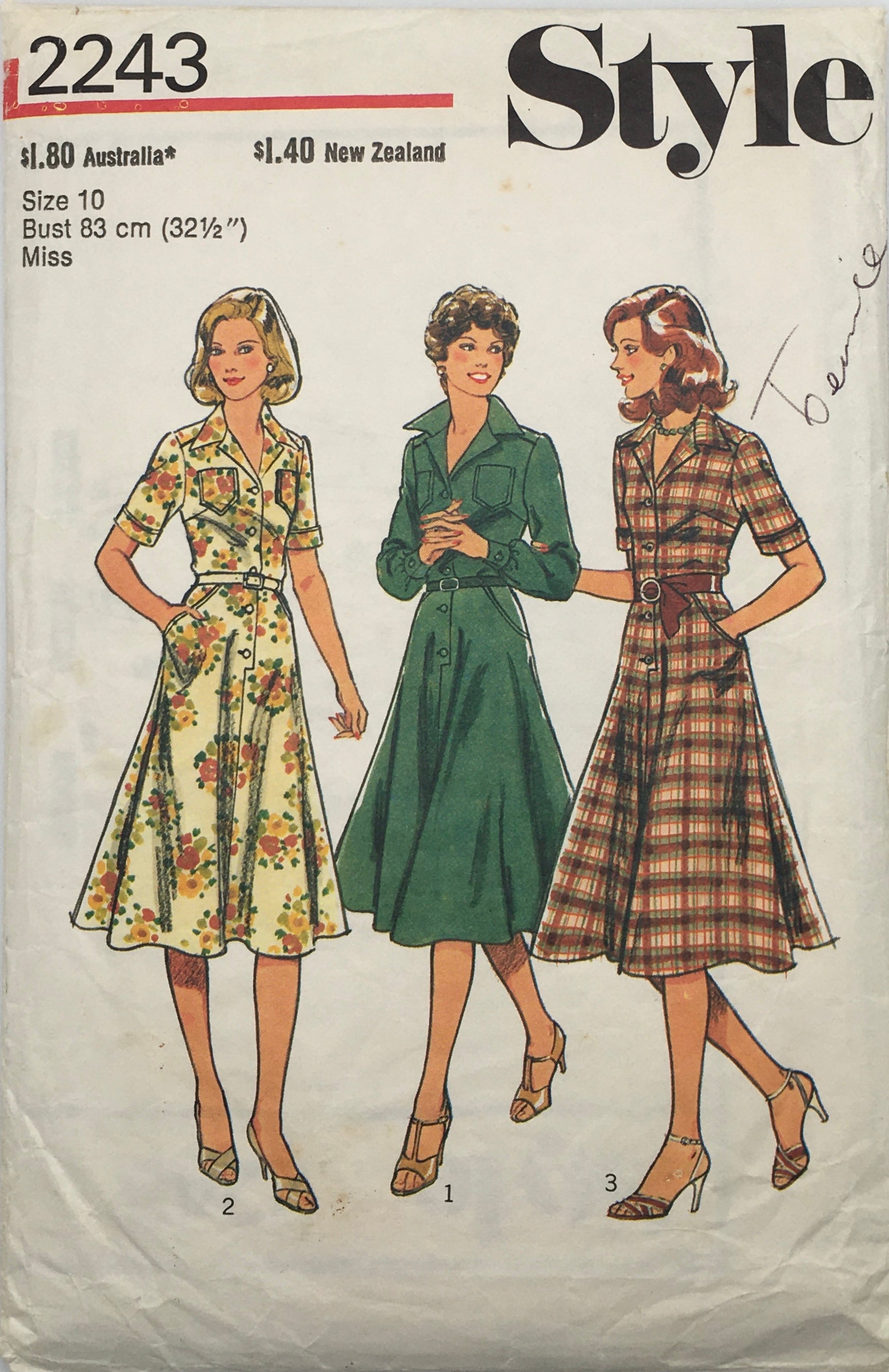 1978 Vintage Sewing Pattern: Style 2243 – Vintage Stitch Australia