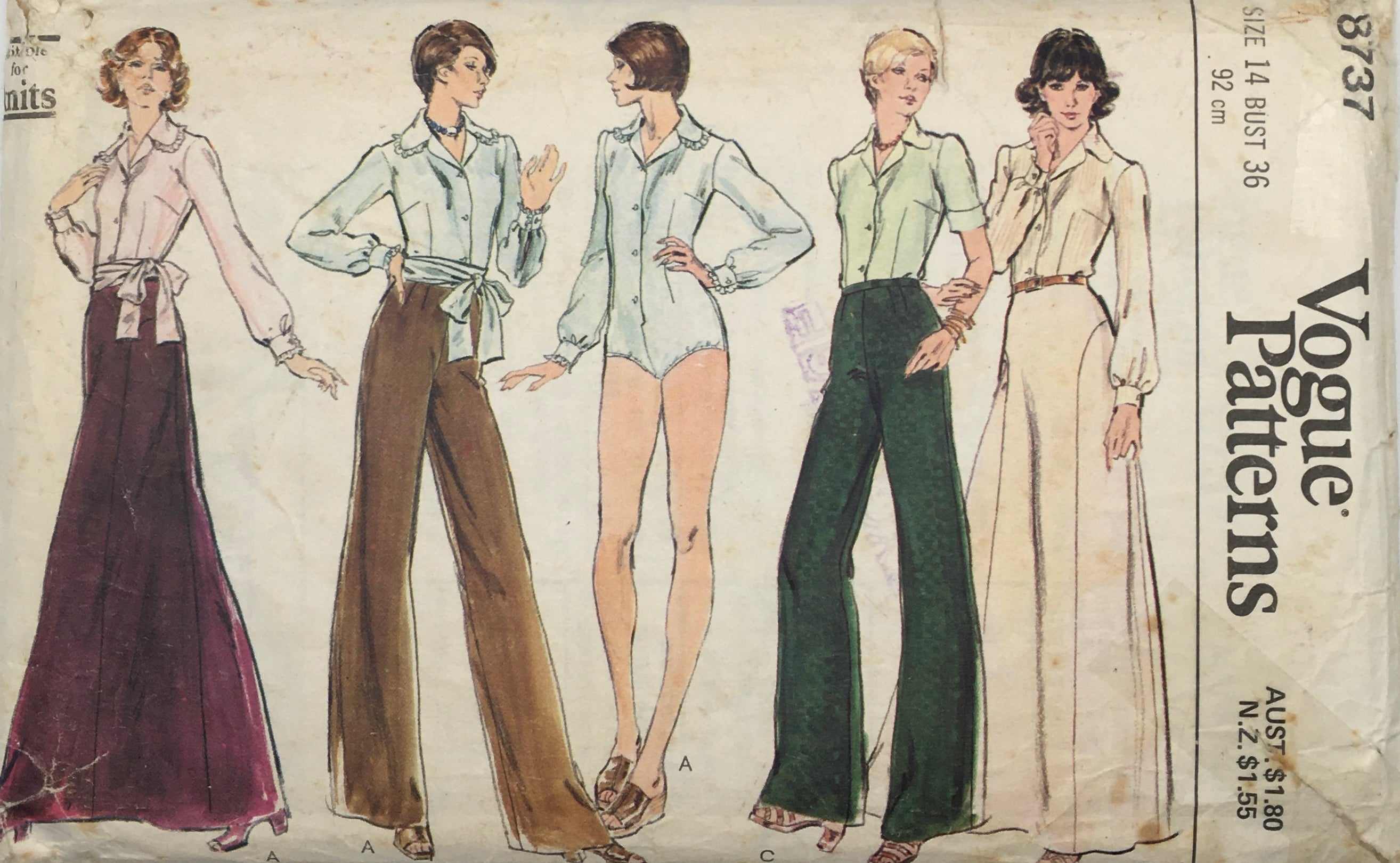 1970’s Vintage Sewing Pattern: Vogue 8737 – Vintage Stitch Australia