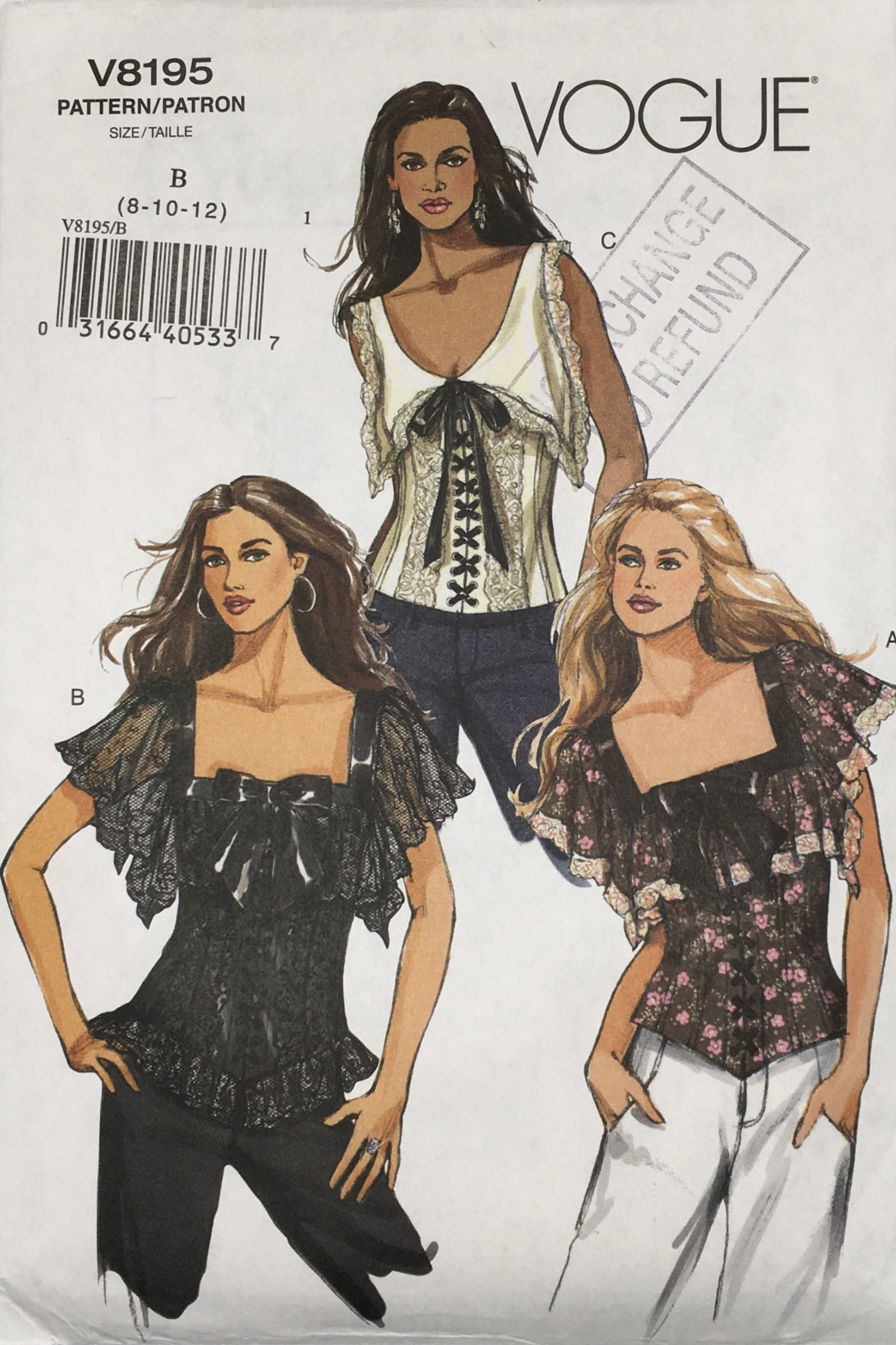 2006 Sewing Pattern: Vogue V8195 – Vintage Stitch Australia